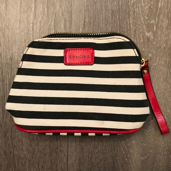 Sephora | Bags | Sephora Stripped Mini Cosmetic Makeup Holder Bag ...